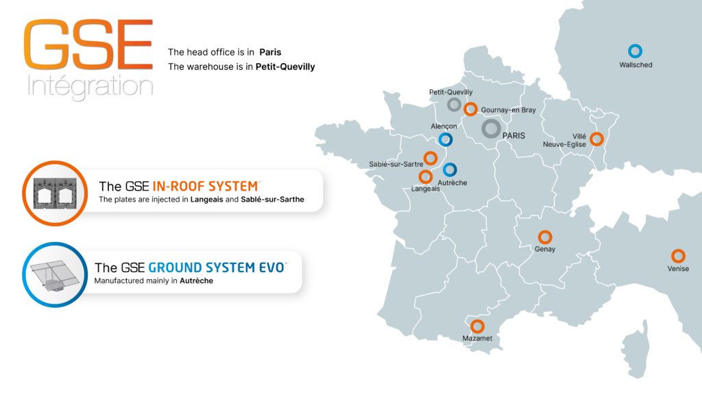 GSE Intégration: in roof-mounted and integrated photovoltaic panel systems